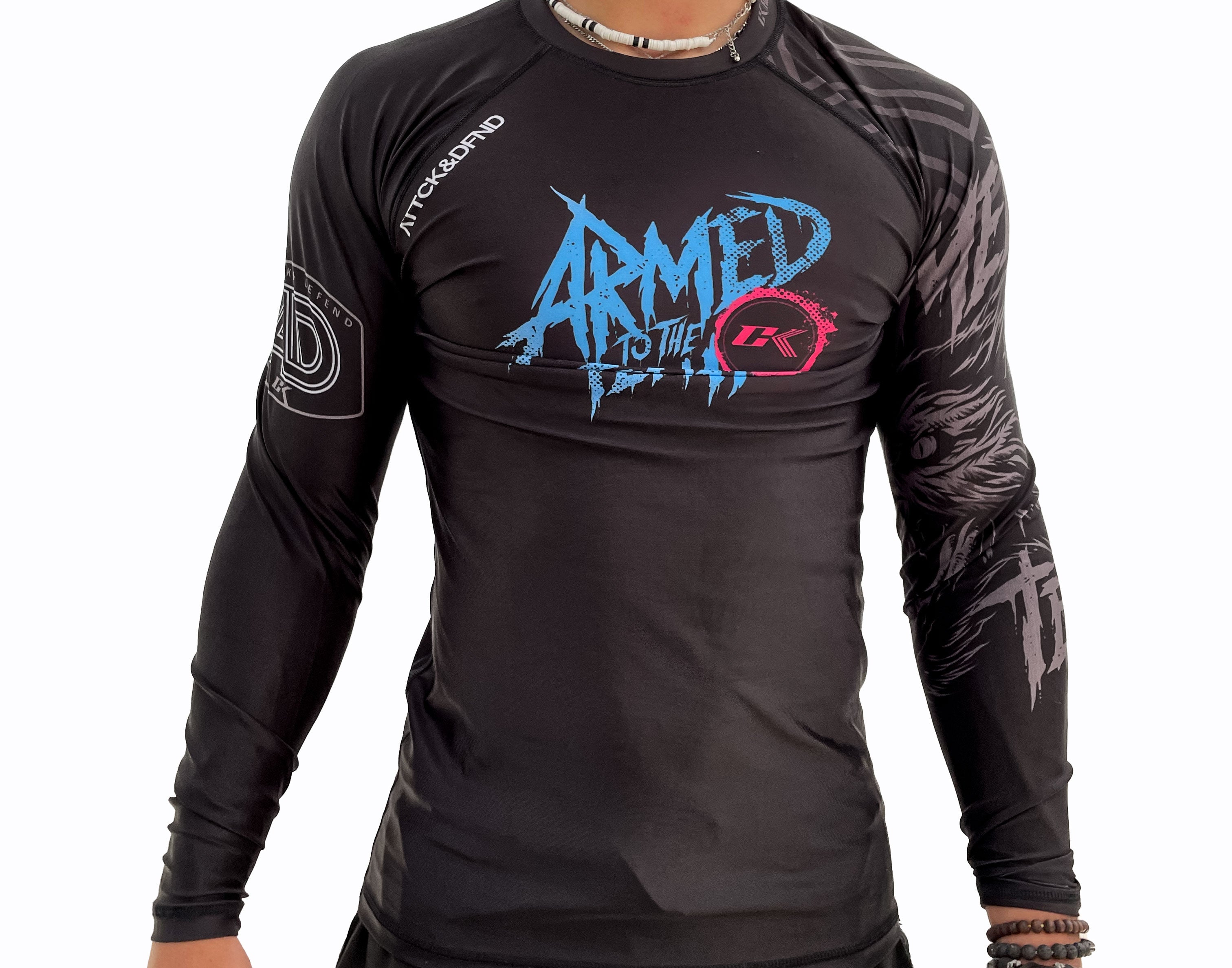 NEW 2023 ATTACK&DEFEND "ARMED" Rash Guard - CK Fight Life